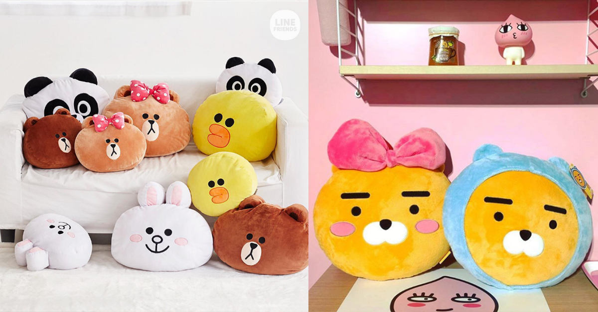沒有熊大和Ryan睡不著？LINE & KAKAO FRIENDS抱枕大比拚 | LINE、KAKAO、FRIENDS、抱枕、韓國 | 生活 ...