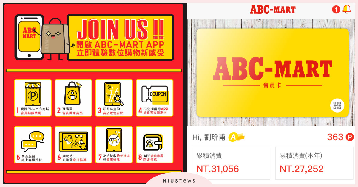 ABC-MART APP上線囉！會員ONLY好康無限加，開啟你的ABC線上購物新旅程 | ABC-Mart、app、線上購物 | 品牌新聞 ...